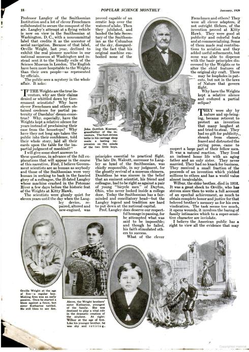 December 17, 1903: The Wright brothers take flight, drama ensues ...