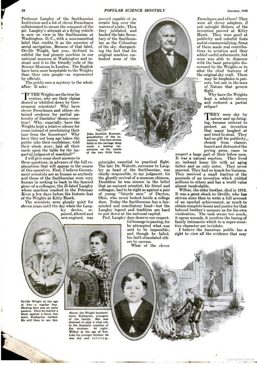 December 17, 1903: The Wright brothers take flight, drama ensues ...