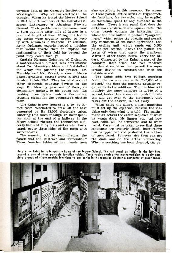 Valentine's Day 1946: The first general-purpose electronic computer ...