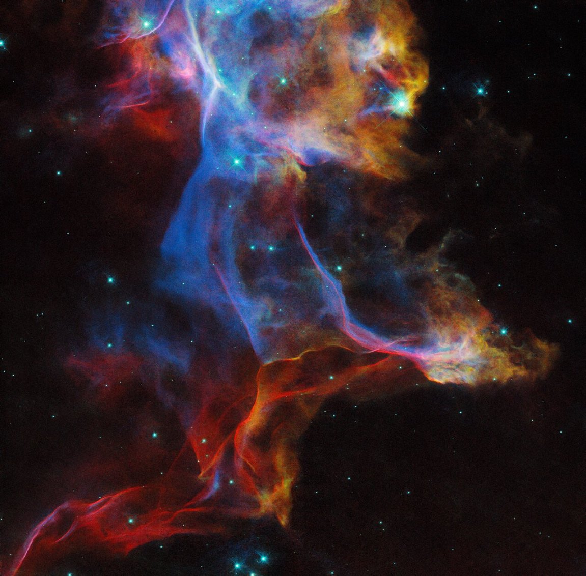 Candy-colored atoms shine in new image of the Veil Nebula | Popular Science
