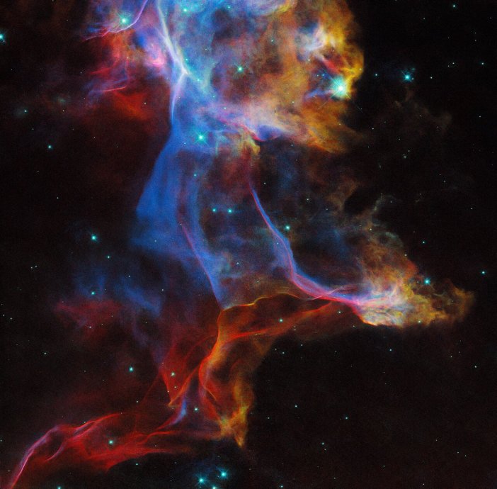 Candy-colored atoms shine in new image of the Veil Nebula | Popular Science