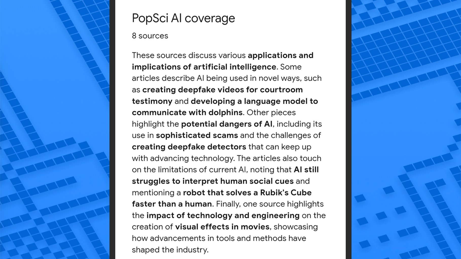 Google's best AI research tool is now on your phone | Popular Science