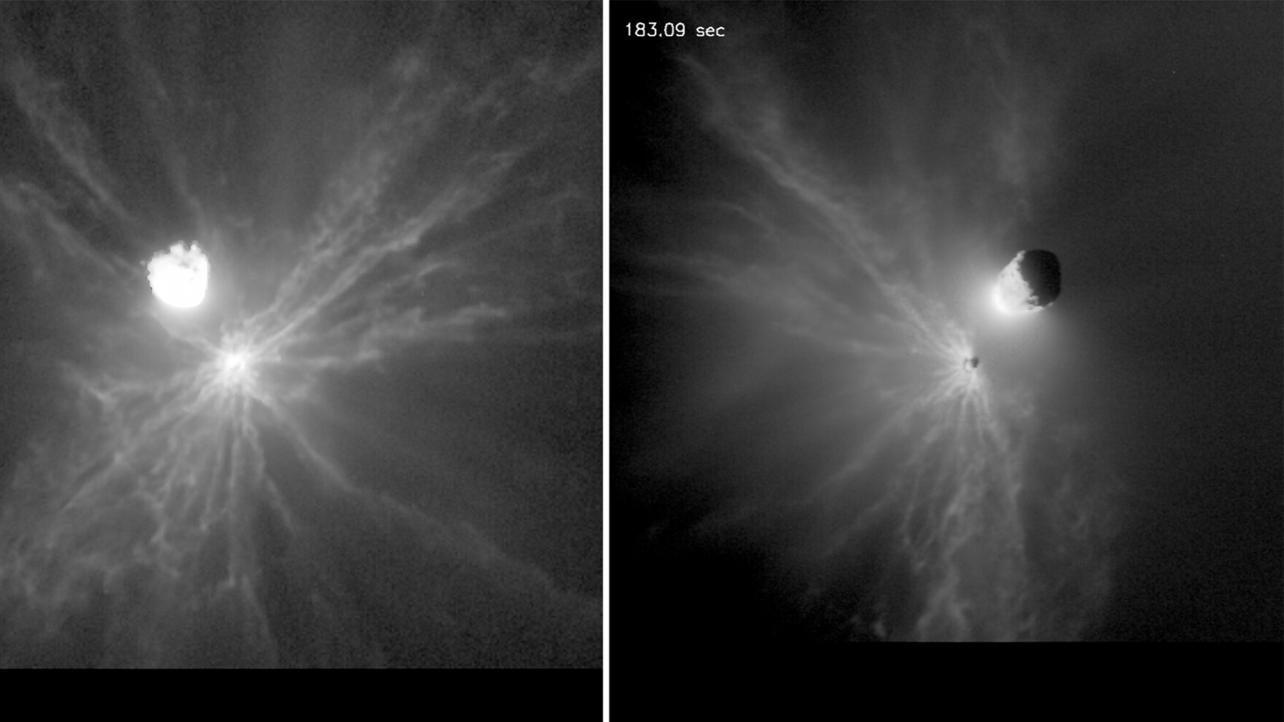 Crashing into an asteroid creates chaotic space boulders | Popular Science