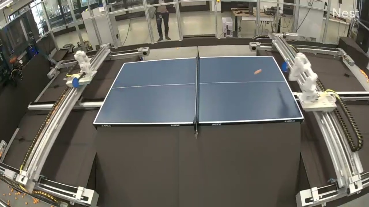 Google set up two robotic arms for a game of infinite table tennis ...