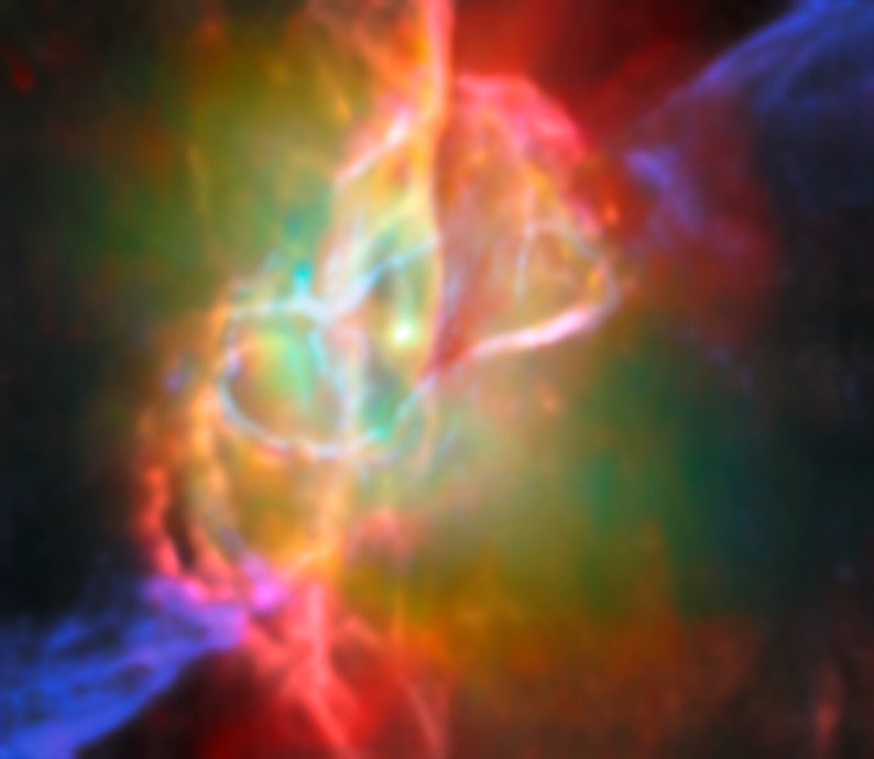 Colorful space ‘butterfly’ glimmers with planet-making dust | Popular ...