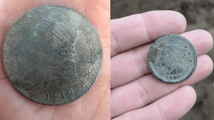 Rare 19th-century coins found after fire at historic tavern | Popular ...