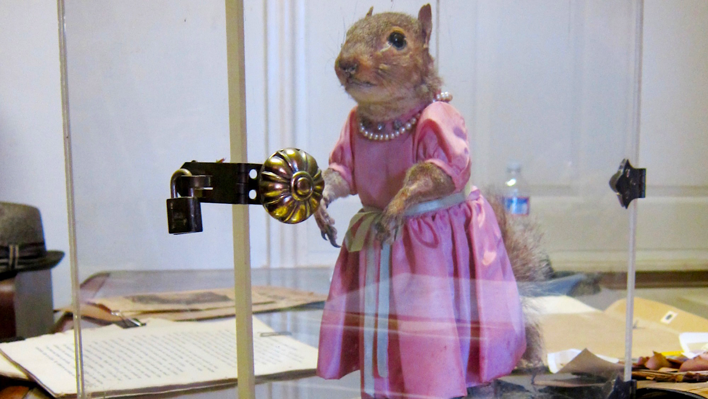 During WWII, a dress-wearing squirrel sold war bonds alongside FDR ...