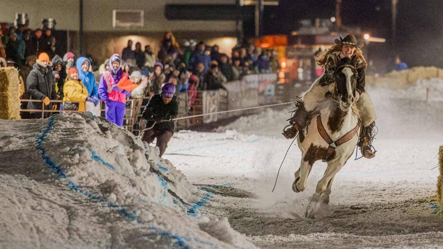 The extreme sport of skijoring, where horses pull skiers at 40 mph ...