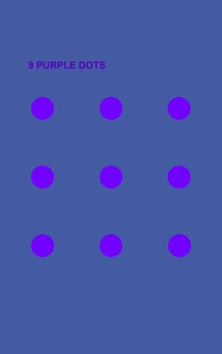 How many blue dots do you see? New optical illusion tricks the brain ...
