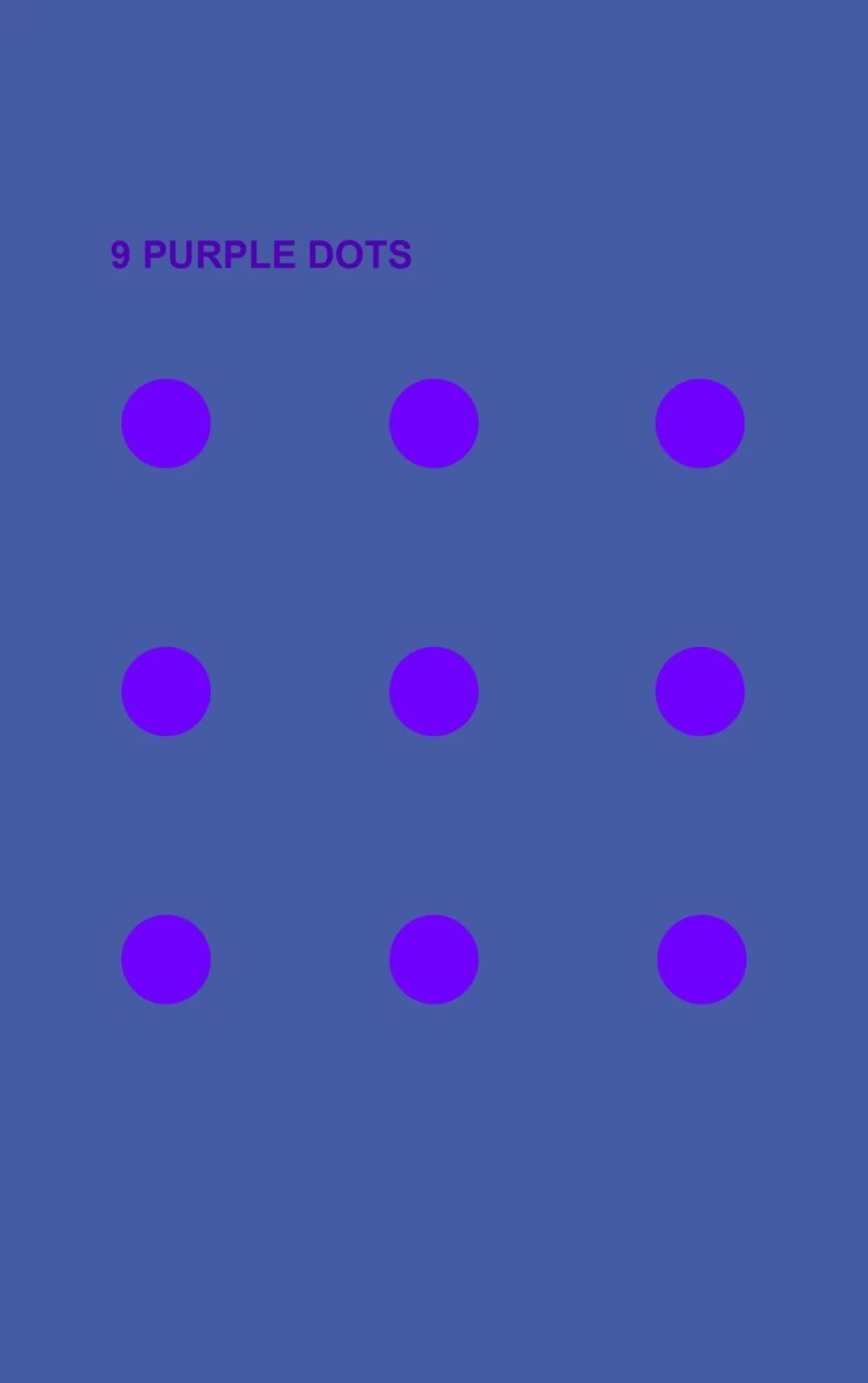 How many blue dots do you see? New optical illusion tricks the brain ...