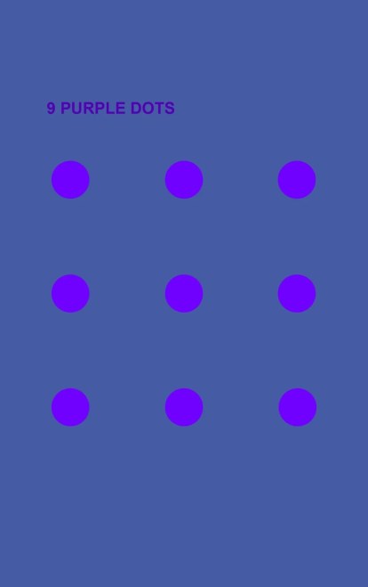 How many blue dots do you see? New optical illusion tricks the brain ...